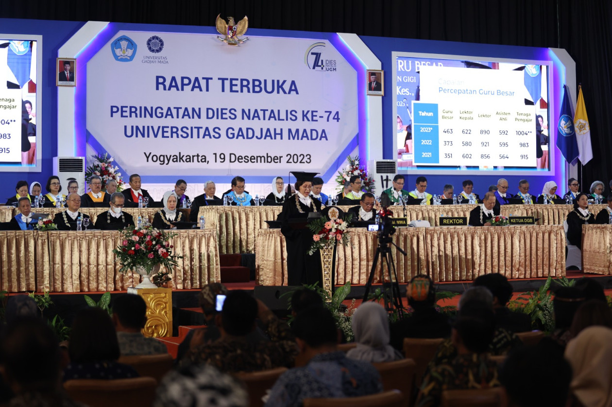 UGM Reinforces Pledge to Actively Shape "Indonesia Emas" on Its 74th ...