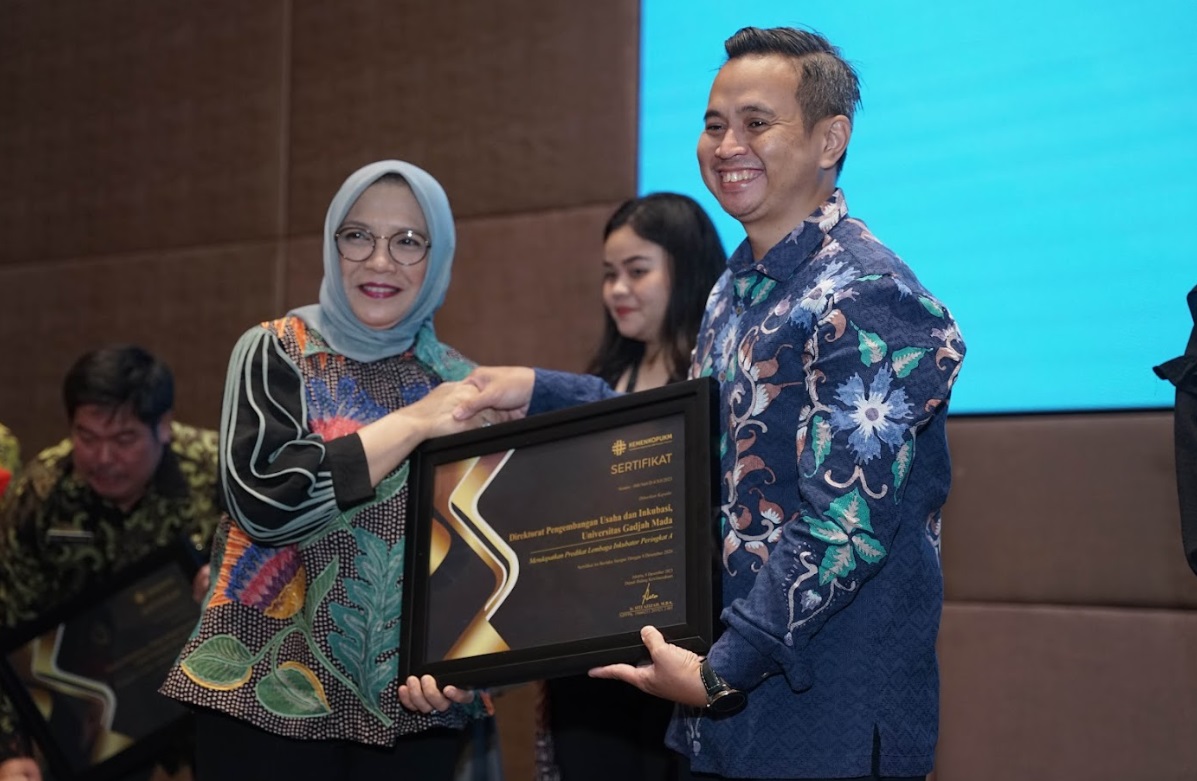 UGM Raih Penghargaan Sebagai Lembaga Inkubator Peringkat A - Universitas Gadjah Mada