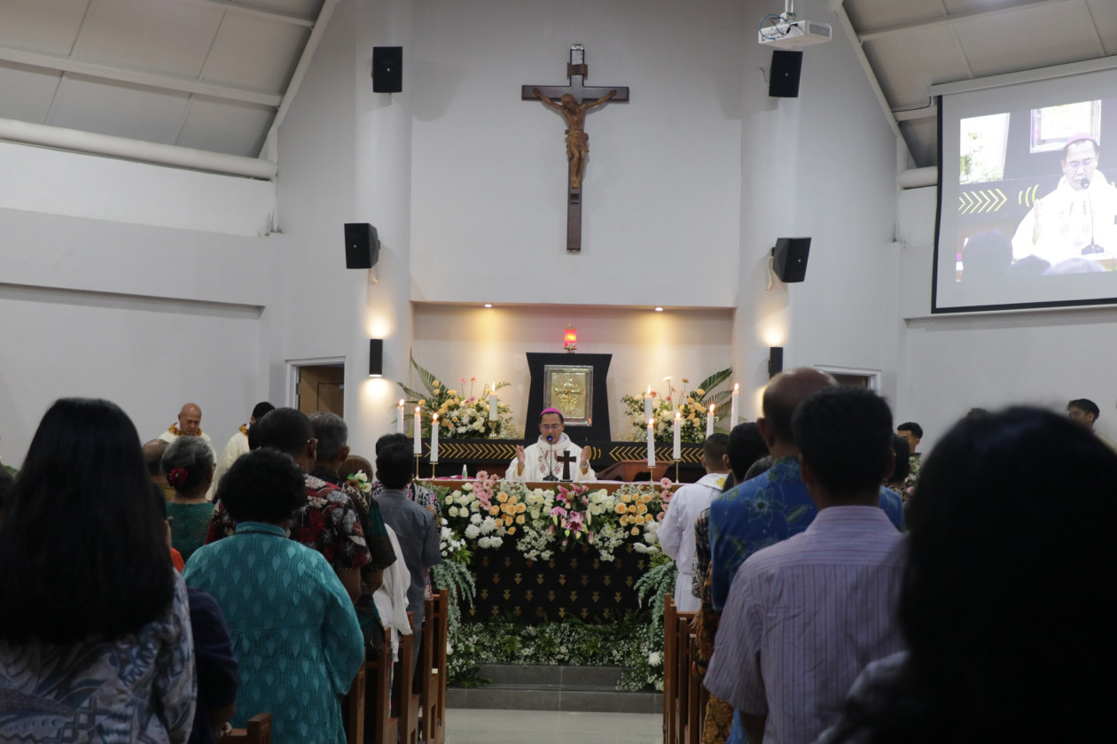 Bishop Rubiyatmoko Blesses New UGM Campus Church, St. Athanasius Agung ...
