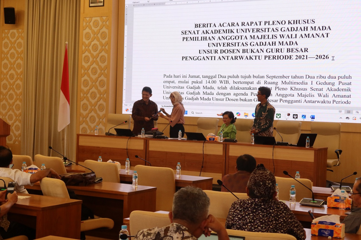 Dr. Muhammad Najib Elected as MWA UGM Member - Universitas Gadjah Mada