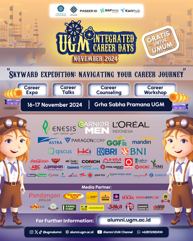 UGM Integrated Career Days 2024 Periode November - Universitas Gadjah Mada