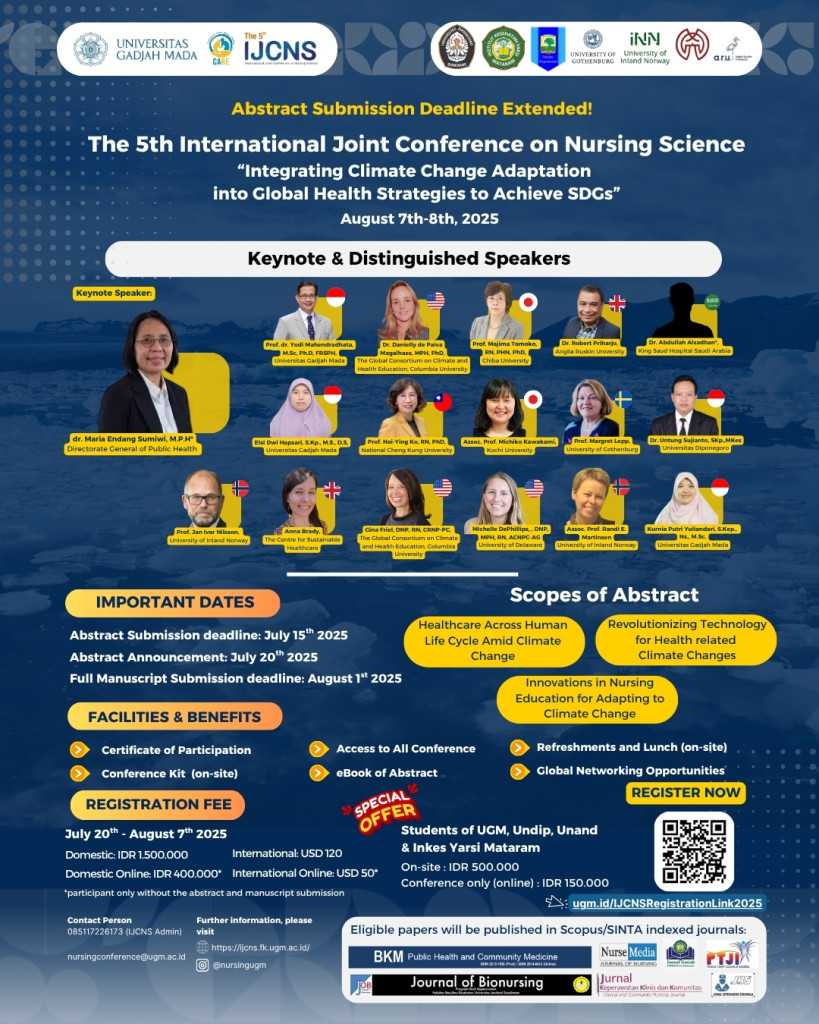 The 5th International Joint Conference on Nursing Science “Integrating ...