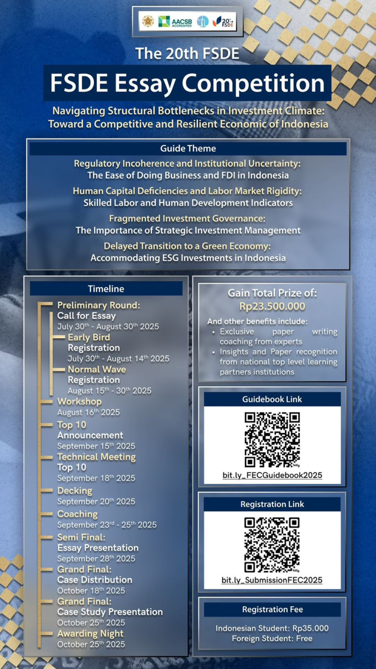 20th FSDE FEB UGM - Universitas Gadjah Mada