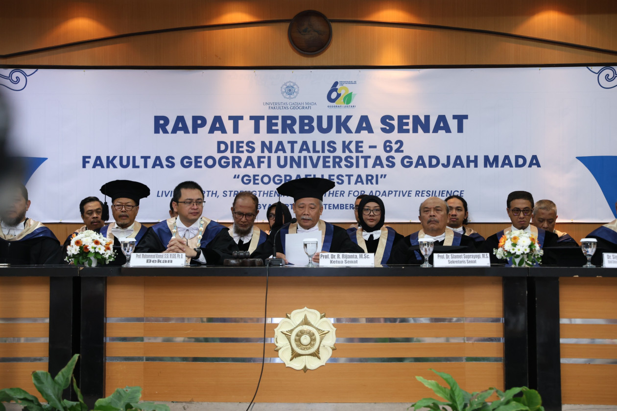 At 62, UGM Faculty of Geography Highlights Role in Ecosystem Preservation and Innovation ...